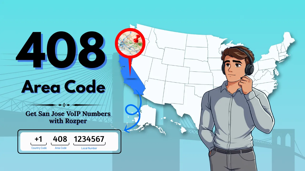 408 Area Code: Get San Jose VoIP Numbers with Rozper
